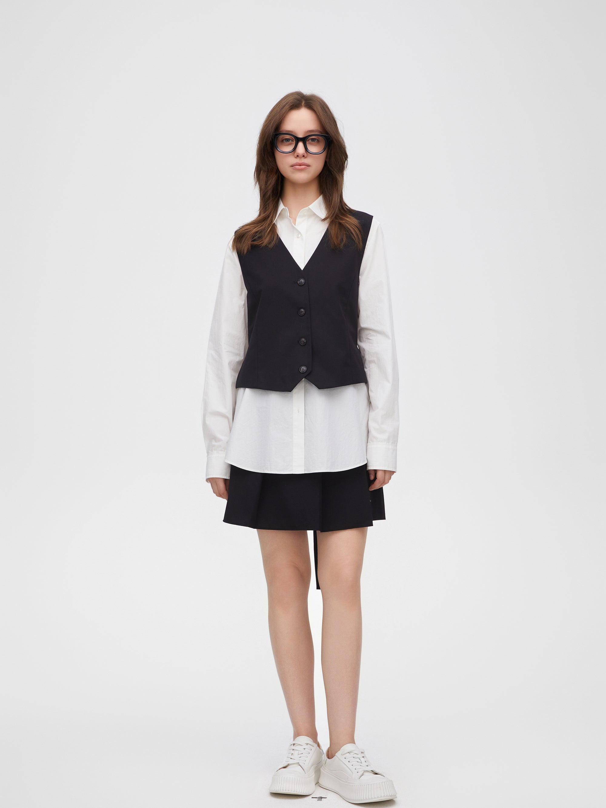 False two-piece waistcoat shirt – Urlazh New York