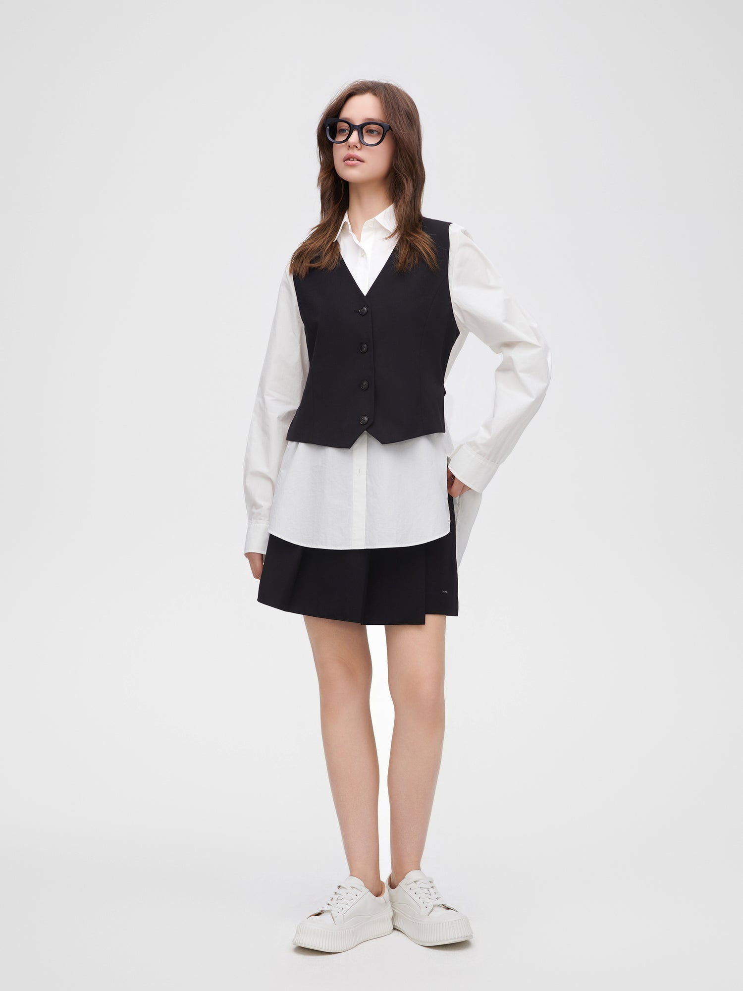 False two-piece waistcoat shirt – Urlazh New York
