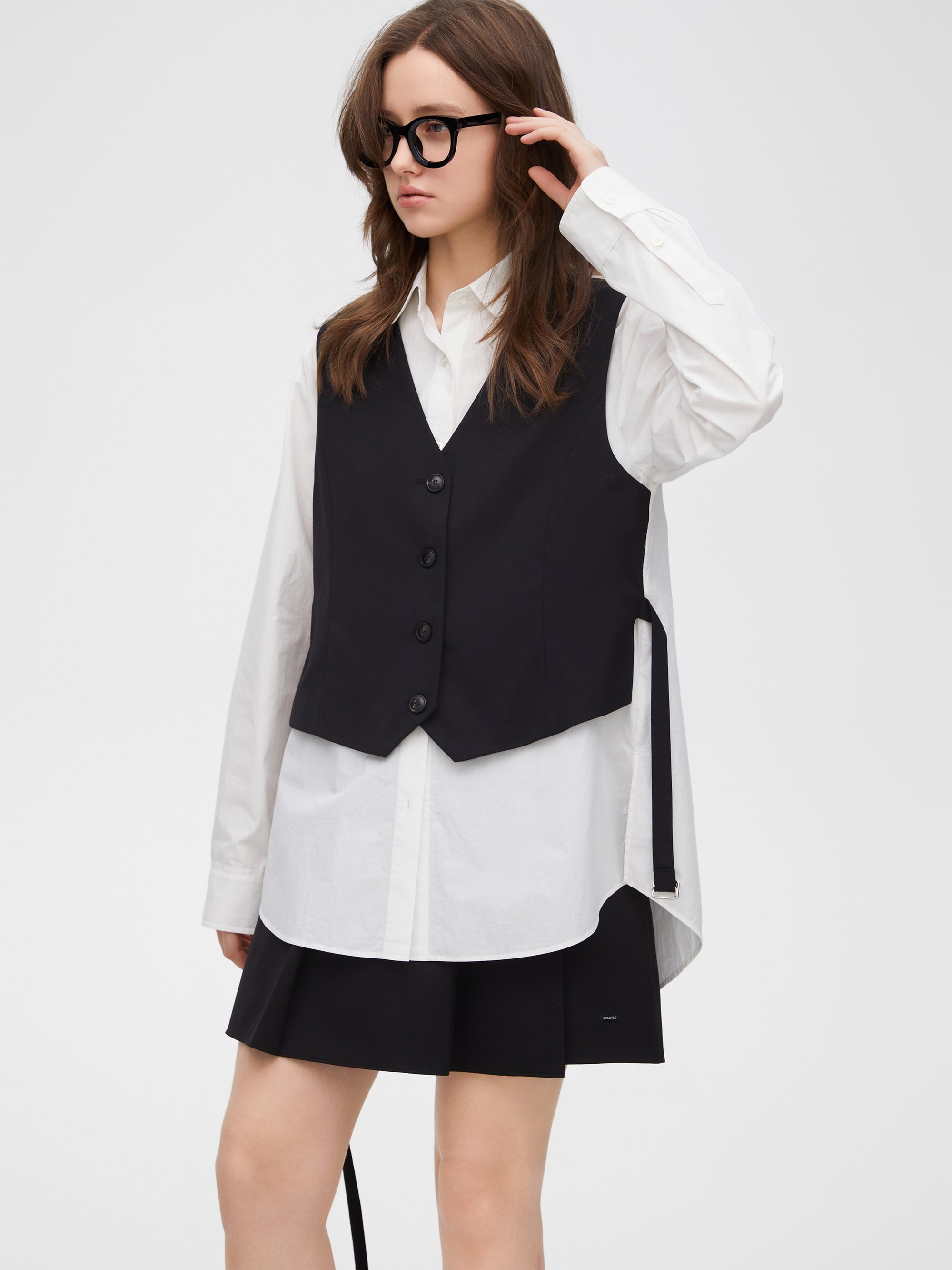 False two-piece waistcoat shirt – Urlazh New York