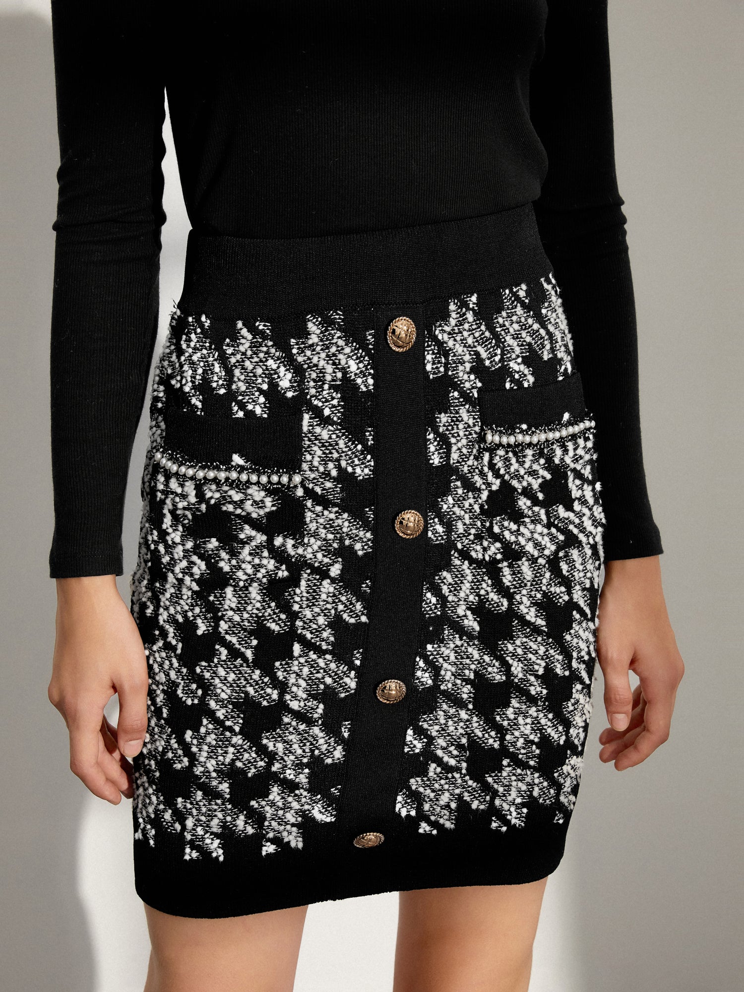 Pearl Jacquard Knit Skirt – Urlazh New York